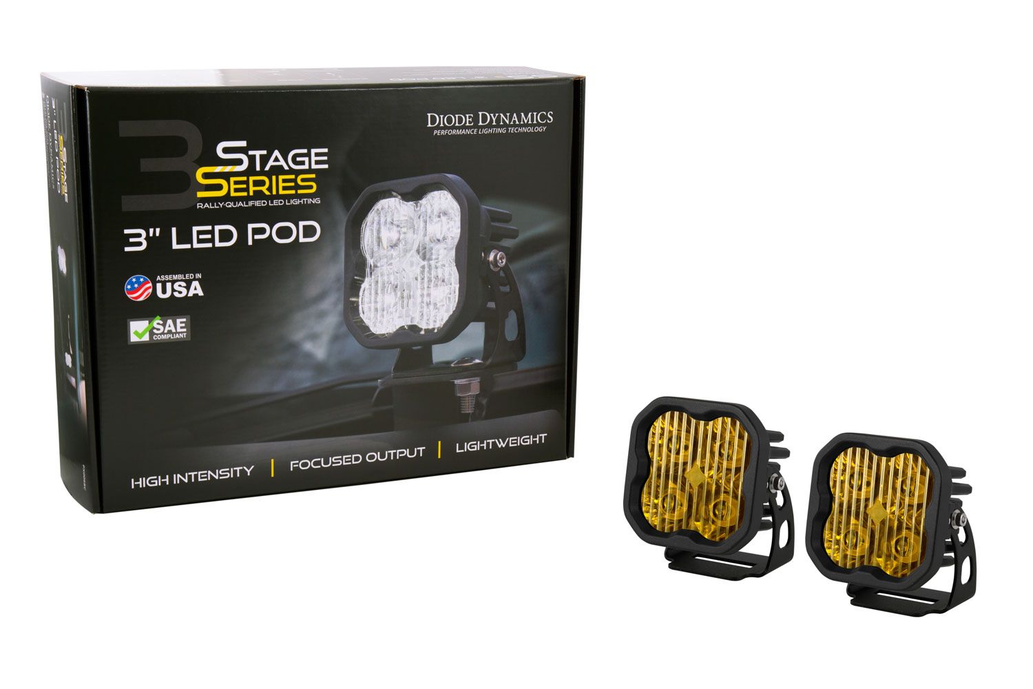 Diode Dynamics SS3 SAE/DOT White Pro LED Pod (pair) – GGLighting
